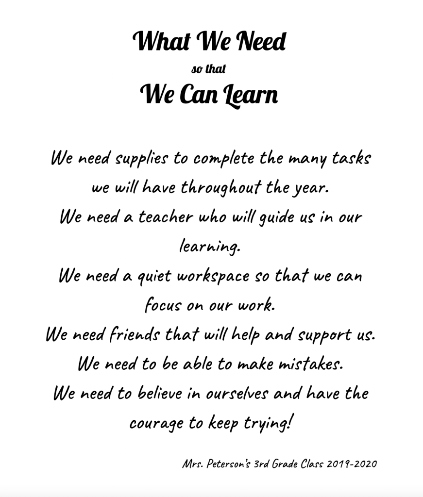 How to Create a Classroom Contract With Your Students (Not Just For ...